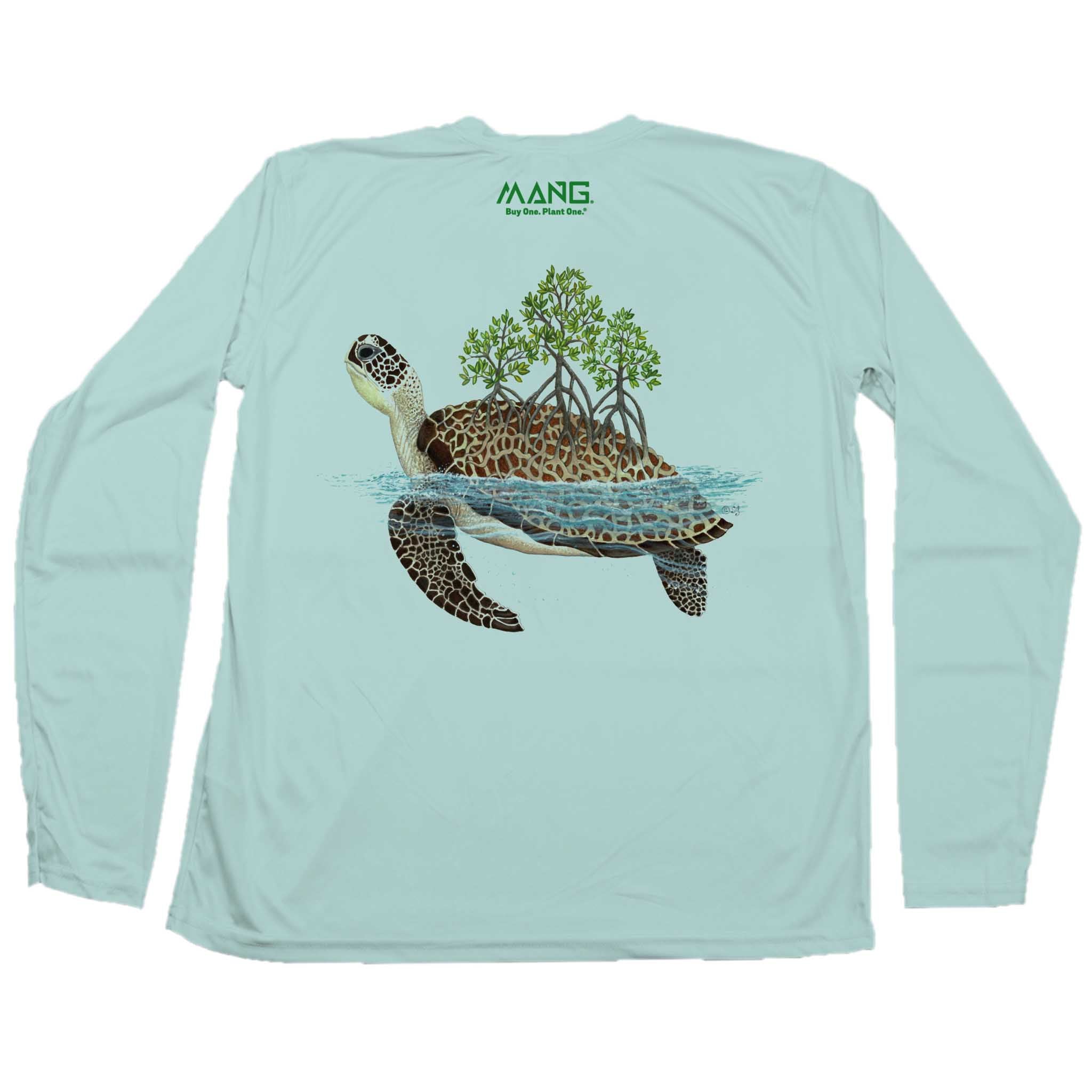 Men's Shell Grove Turtle Long Sleeve UPF 50 Sun Shirt | MANG Gear