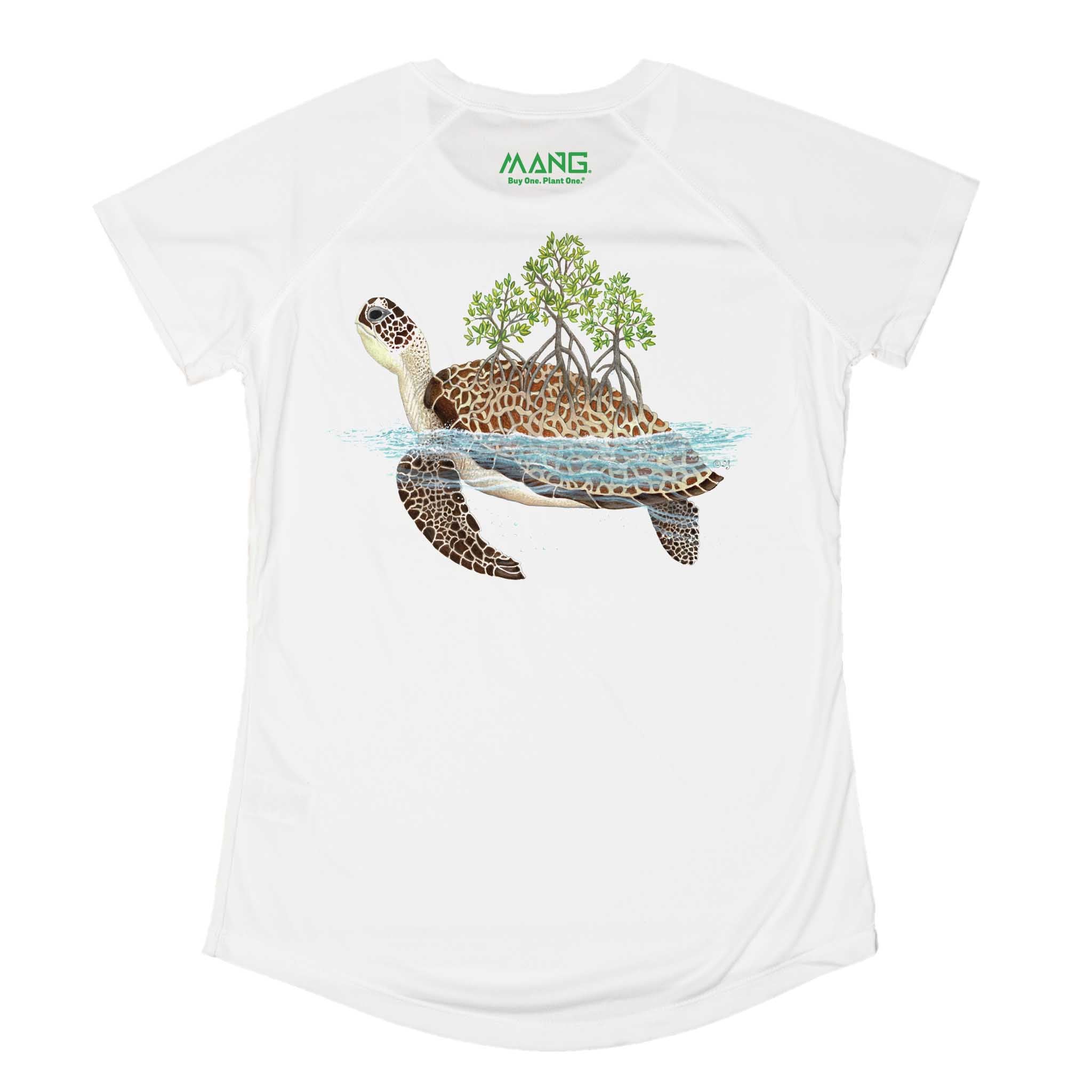 Women's Shell Grove Turtle Short Sleeve UPF 50 Sun Shirt | MANG Gear
