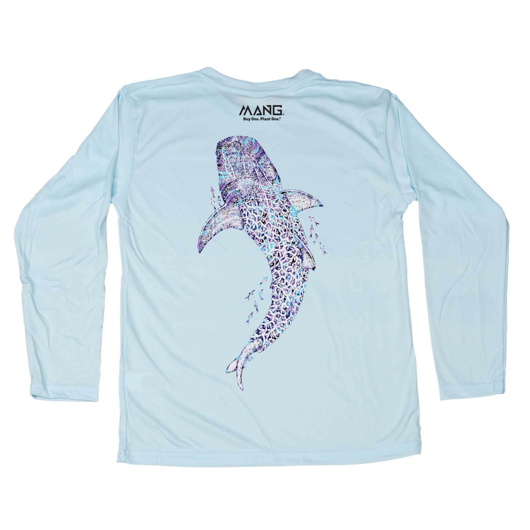 Youth Whale Shark Performance Longsleeve Shirt | MANG Gear